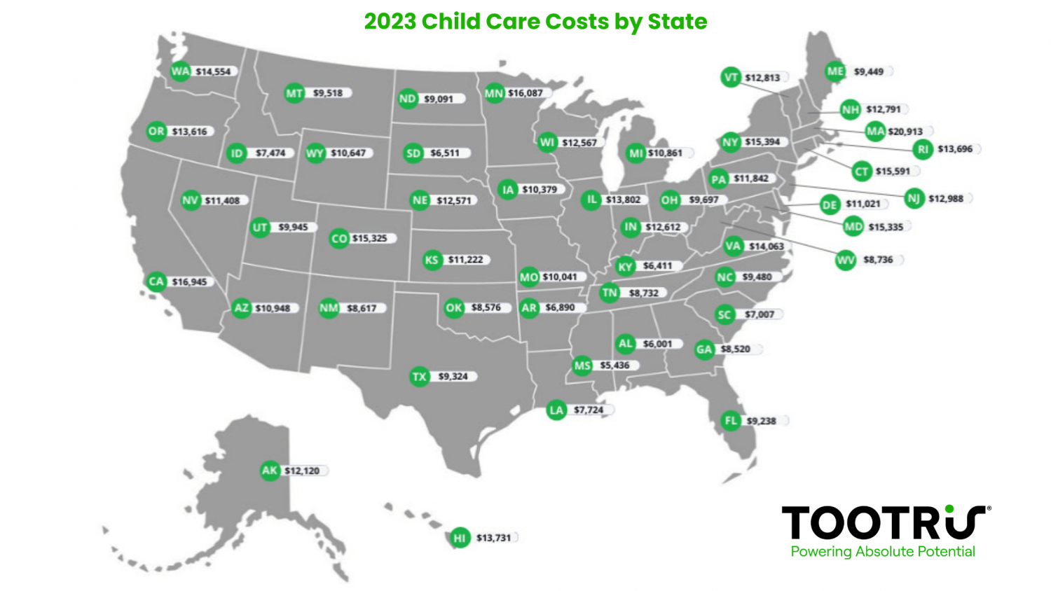 True Cost of Child Care by State (Updated for 2026)