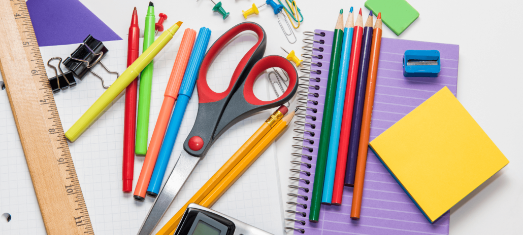 Back to School Supplies for Children from 4 to 6 Year Olds